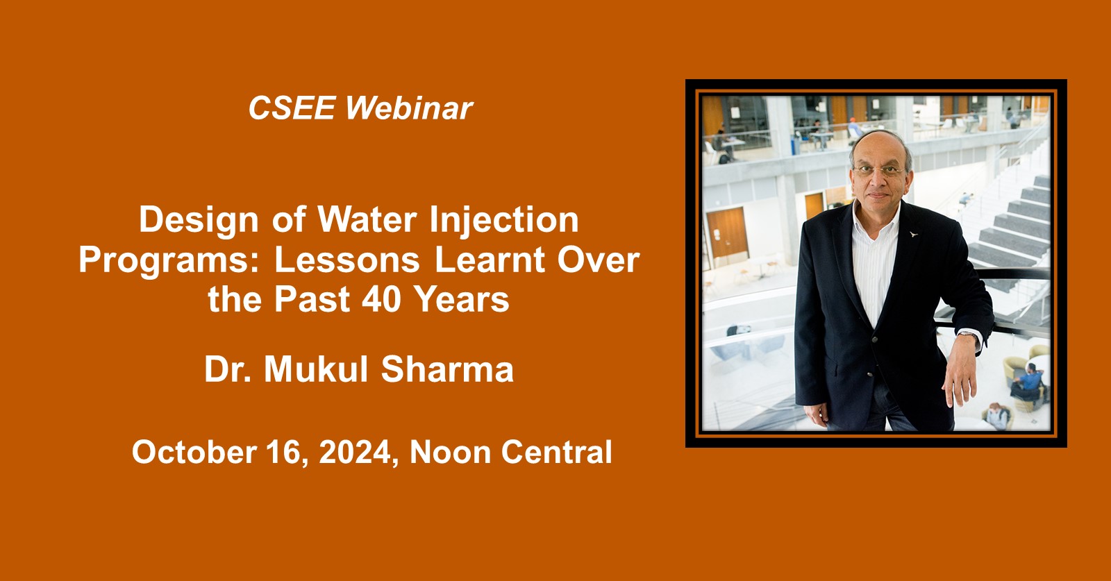 CSEE Webinar with Mukul Sharma